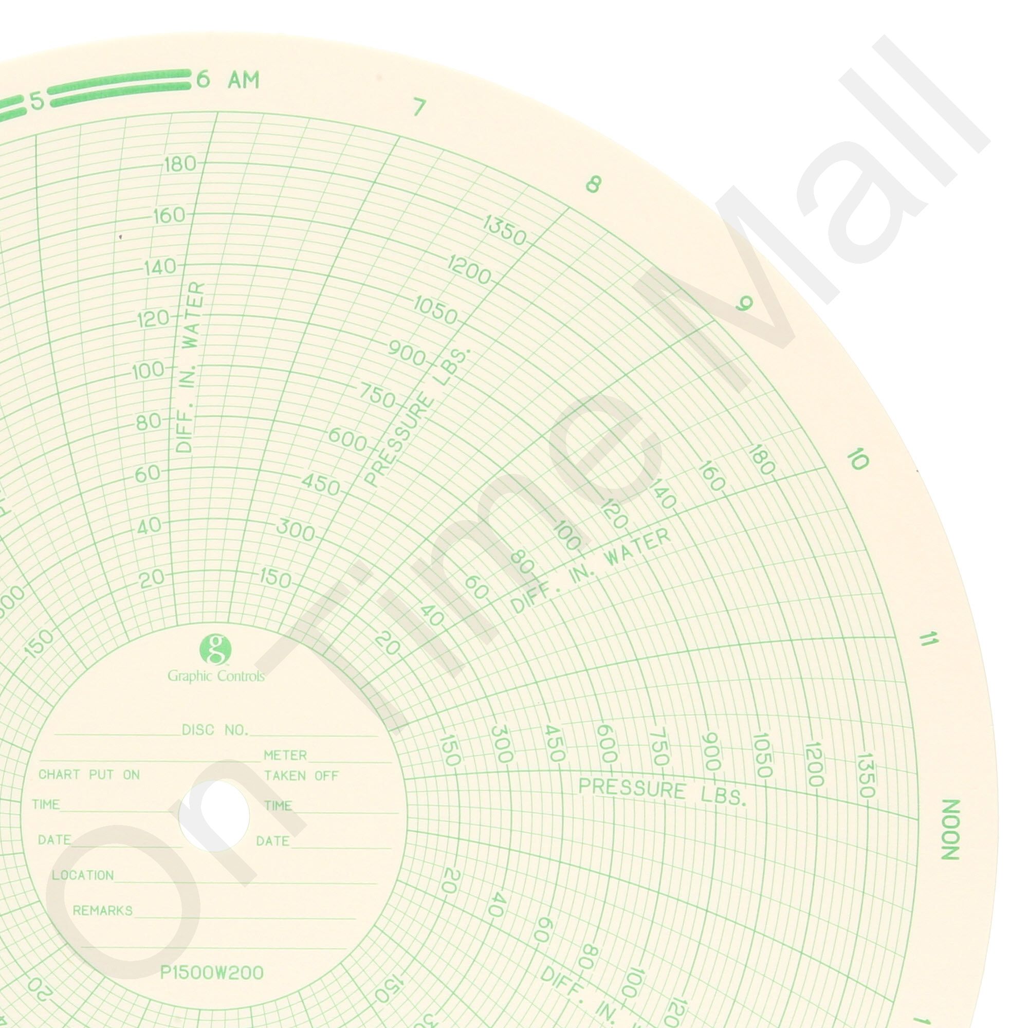 Barton P1500W200 Circular Charts