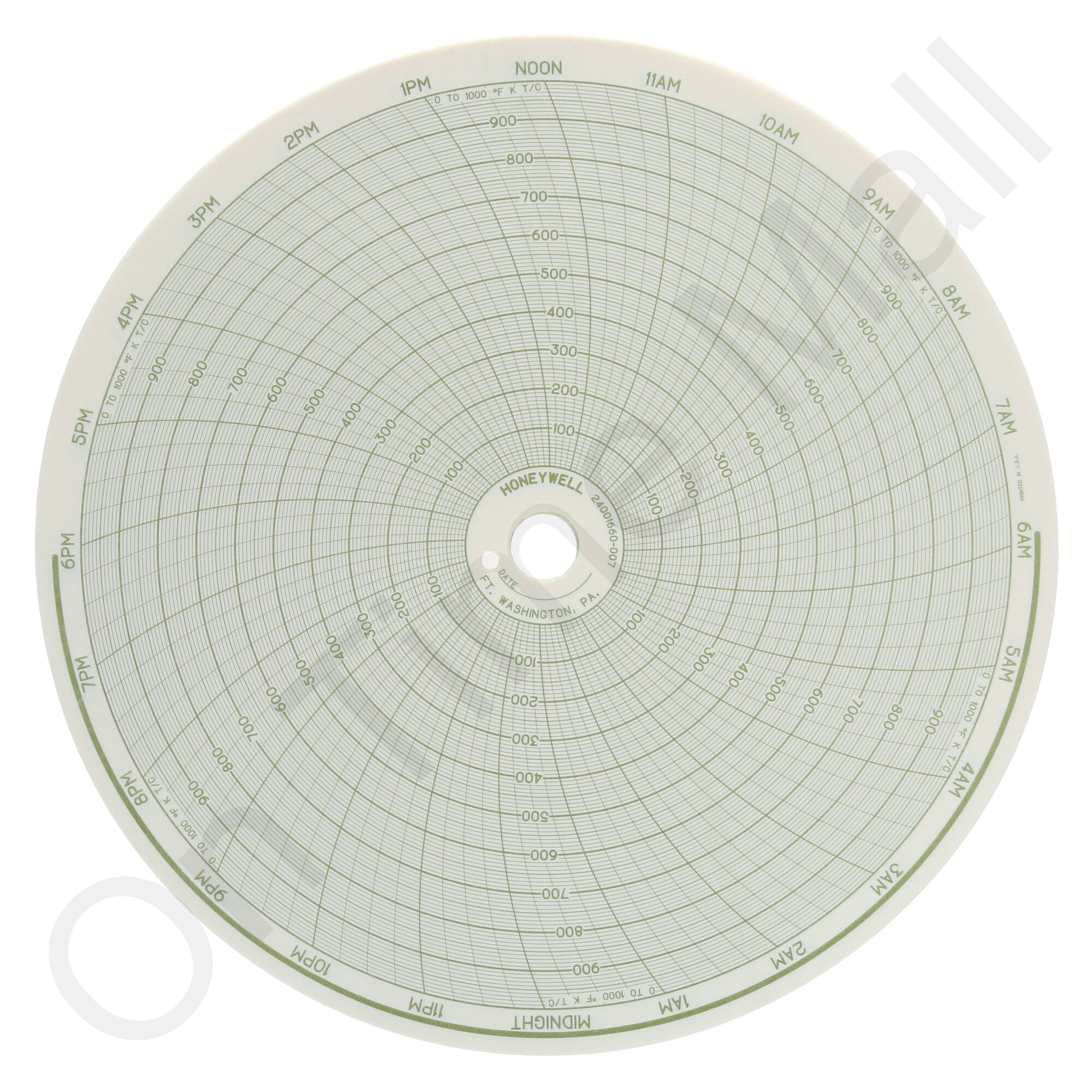 24 Hour Circular Chart 24001660012 Replacement Honeywell 24001660012 24 ...
