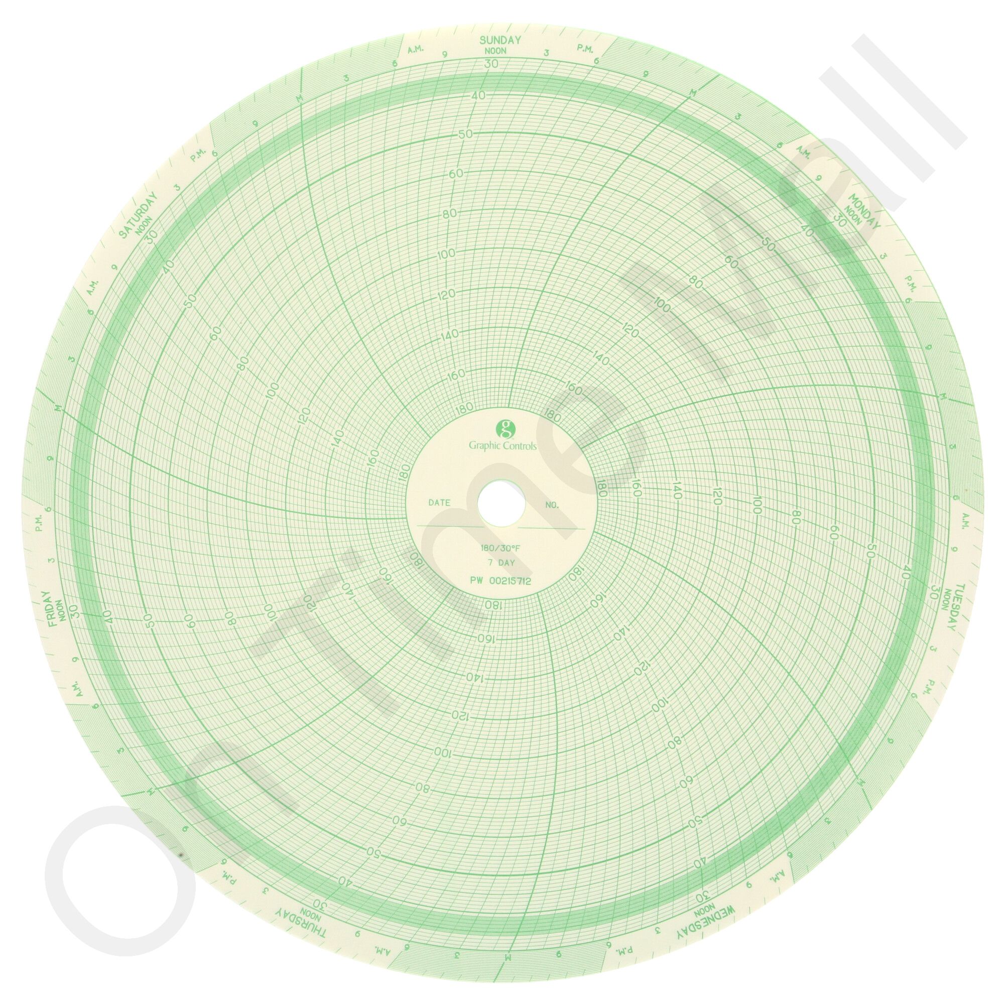 Partlow 00215712 Circular Charts