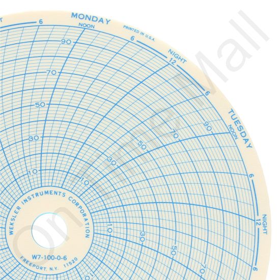 Weksler W7-100-0-6 Circular Charts